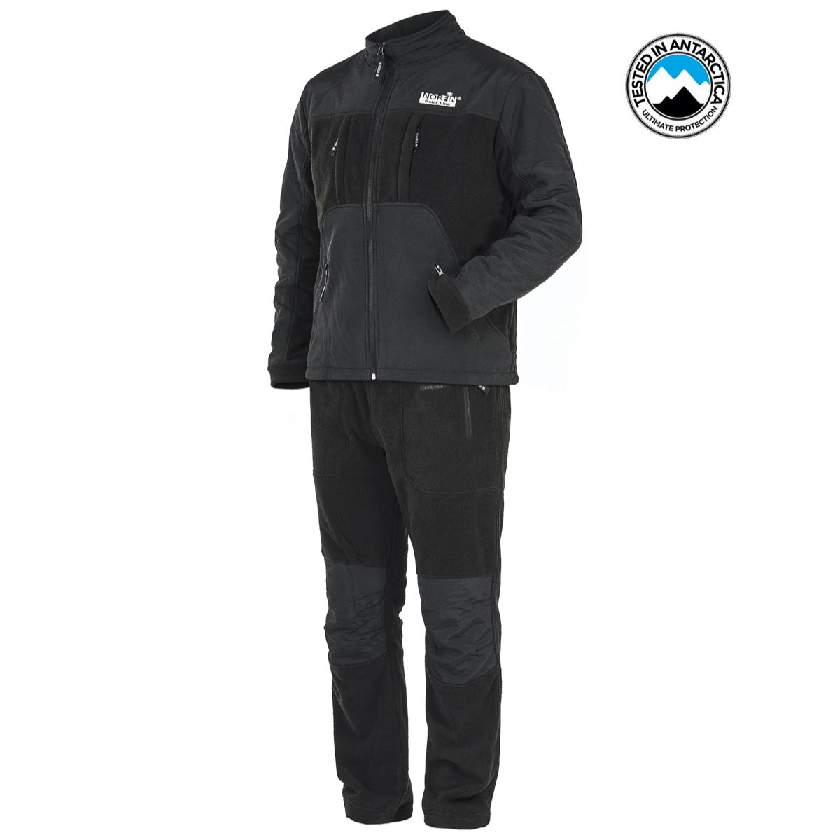 Norfin Polar Line Fleece Suit | Ice Fishing Base Layer Jacket & Bibs ...