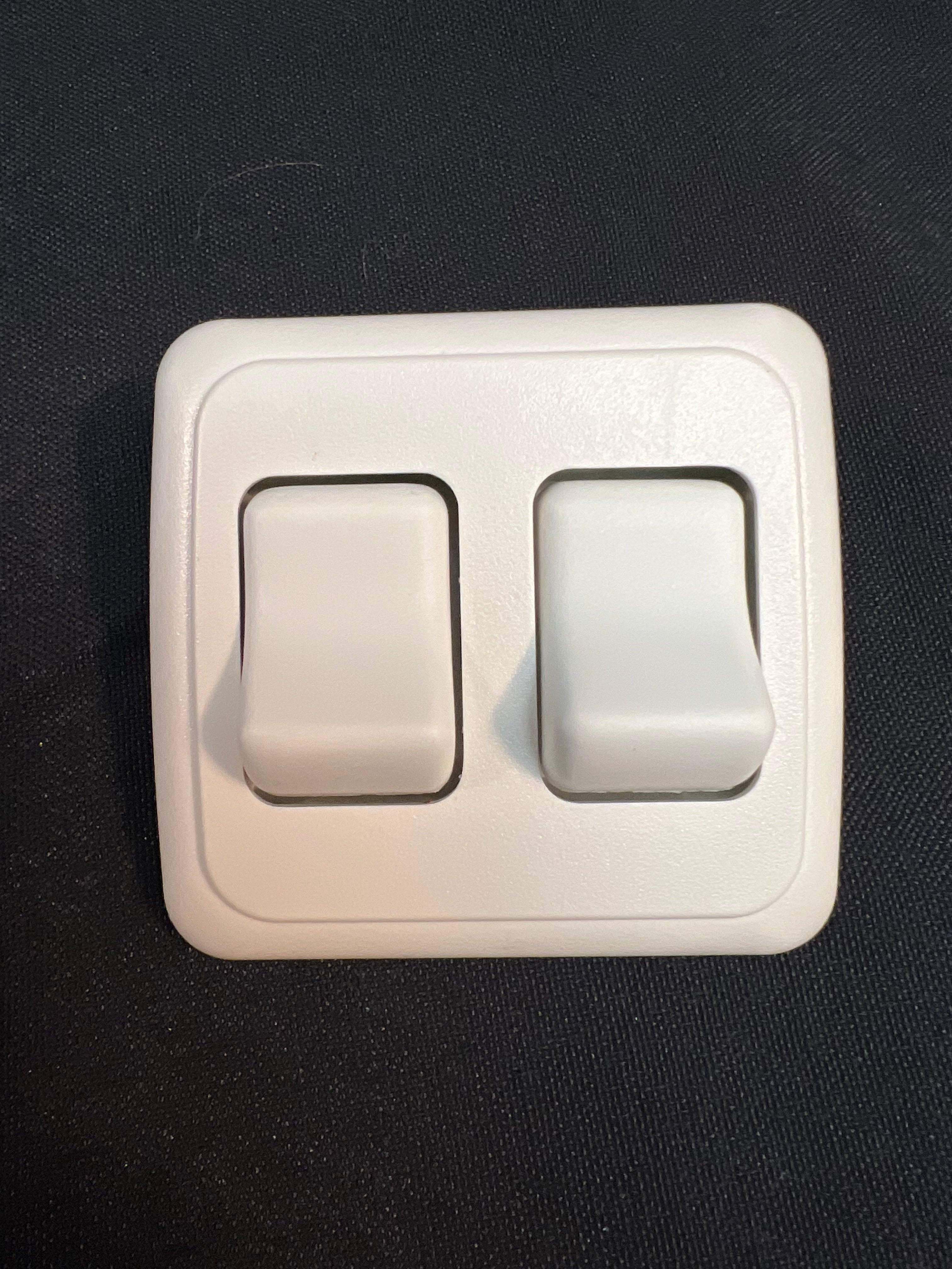 Interior Double Switch 12 Volt White | Ice House Light Control – Fish ...